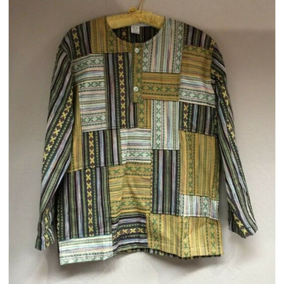 Unbranded | Tops | Tibet Shop Women Long Sleeve Ethnic Popover Striped ...